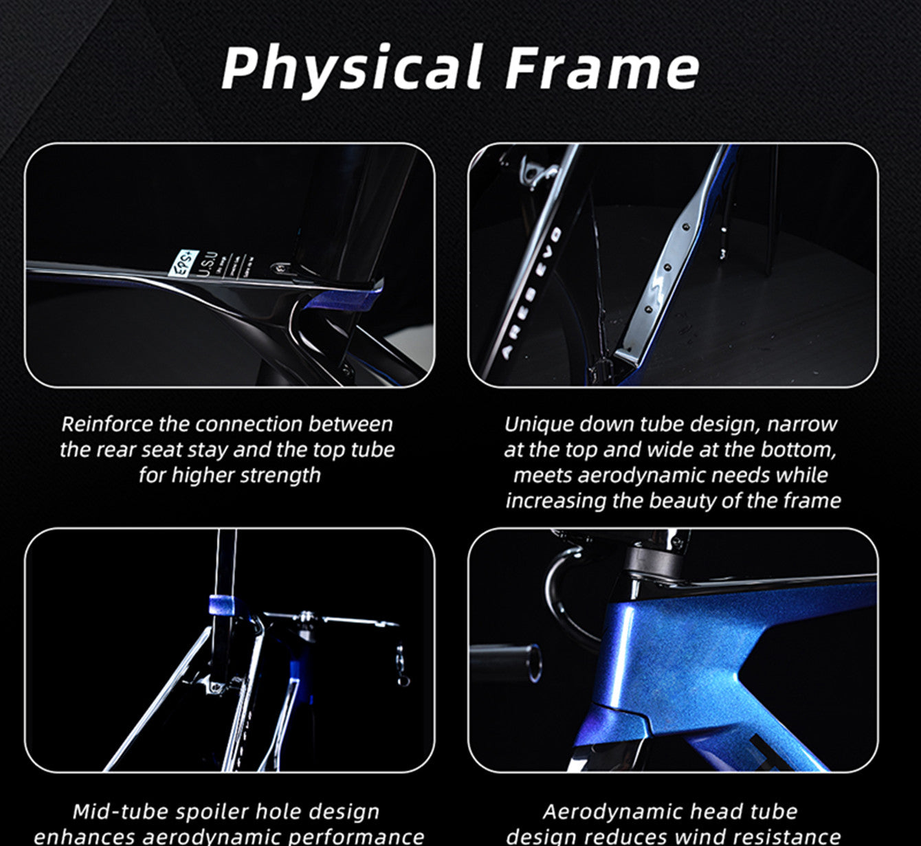 Full Carbon Fiber FM-CR068 Aerodynamic Road Racing Bike Frames 700*32C ...