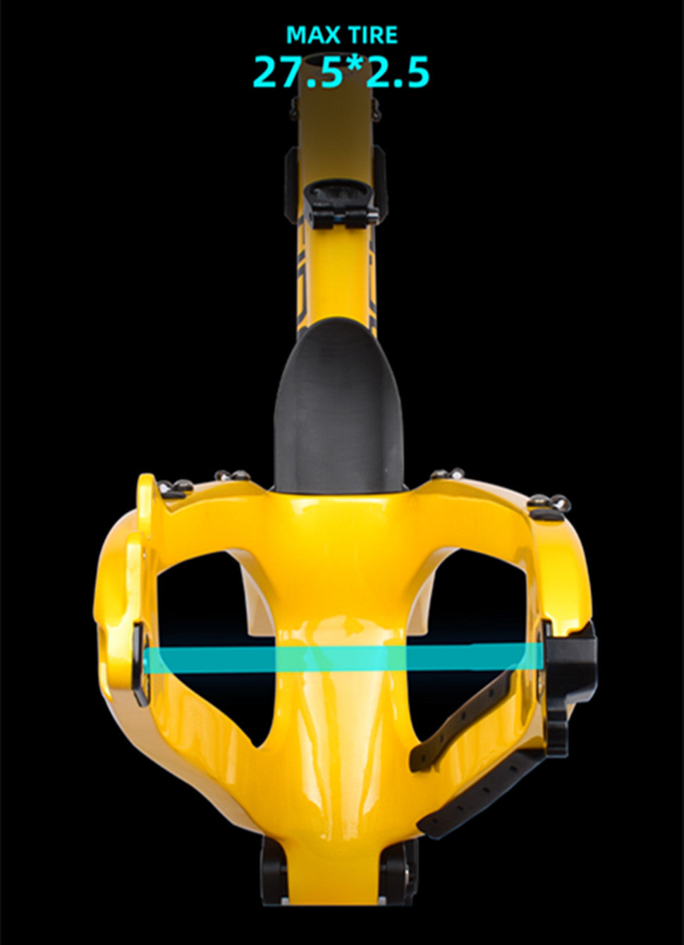 27.5er Full Carbon FM-DH966 Downhill Suspension Bike Frame MTB Frames BSA – TIDEACEBIKE