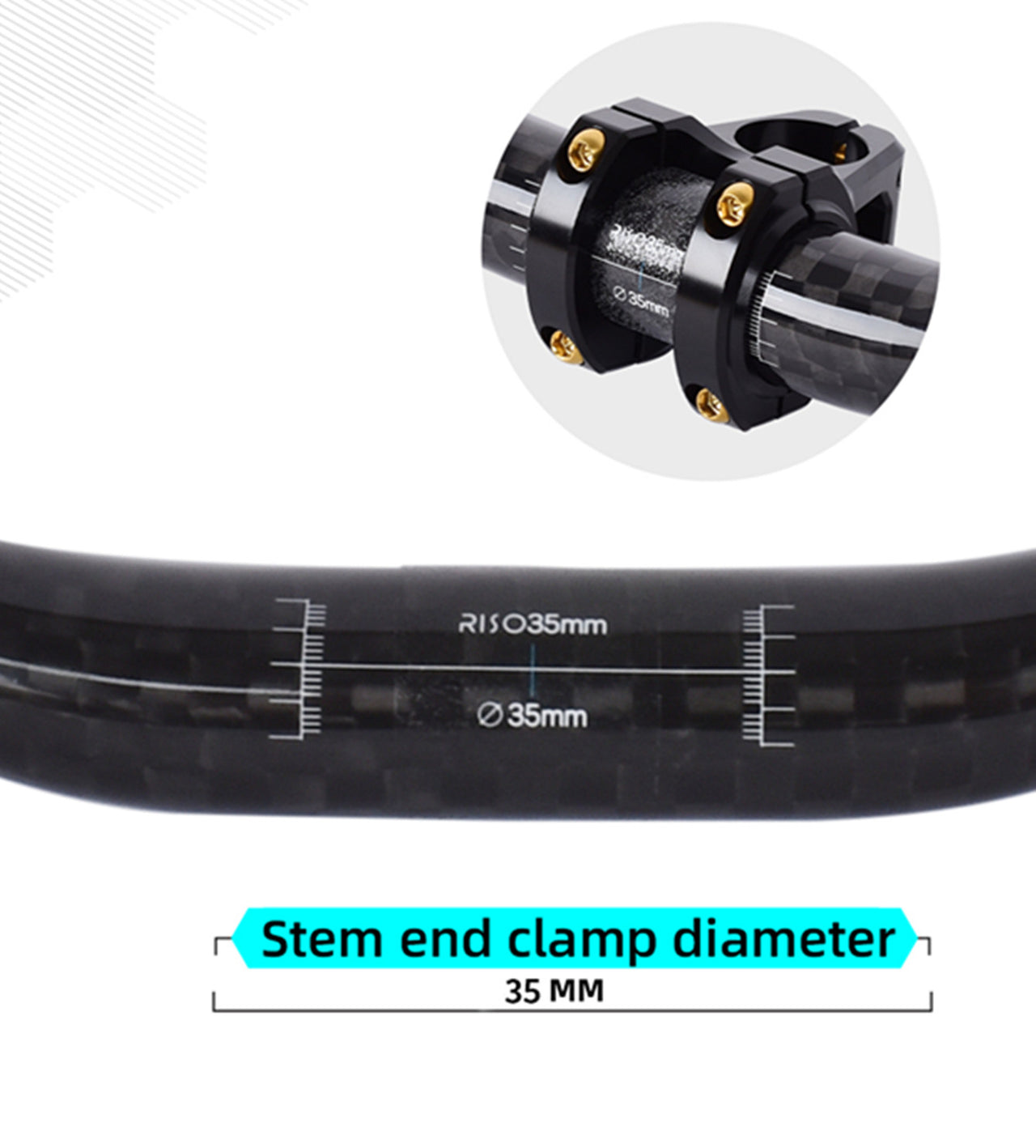 Full Carbon Fiber 8 Degree HB003 Carbon Fiber Mountain Bike Handlebars ...