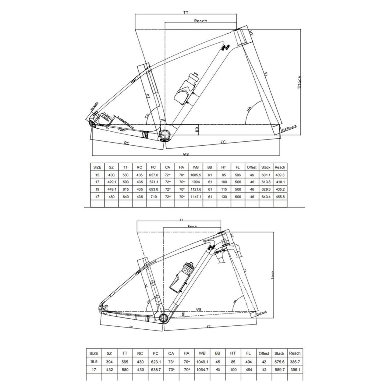 China Factory Full Carbon Fiber 29er Carbon Rigid Mountain Bike Frames ...