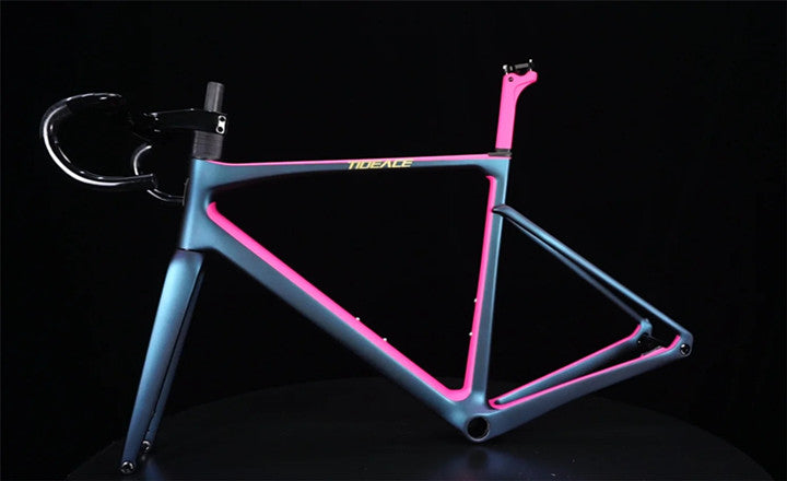 Ultra Light Carbon Road Bike Frame Disc Brake All Internal Cable Bikes ...