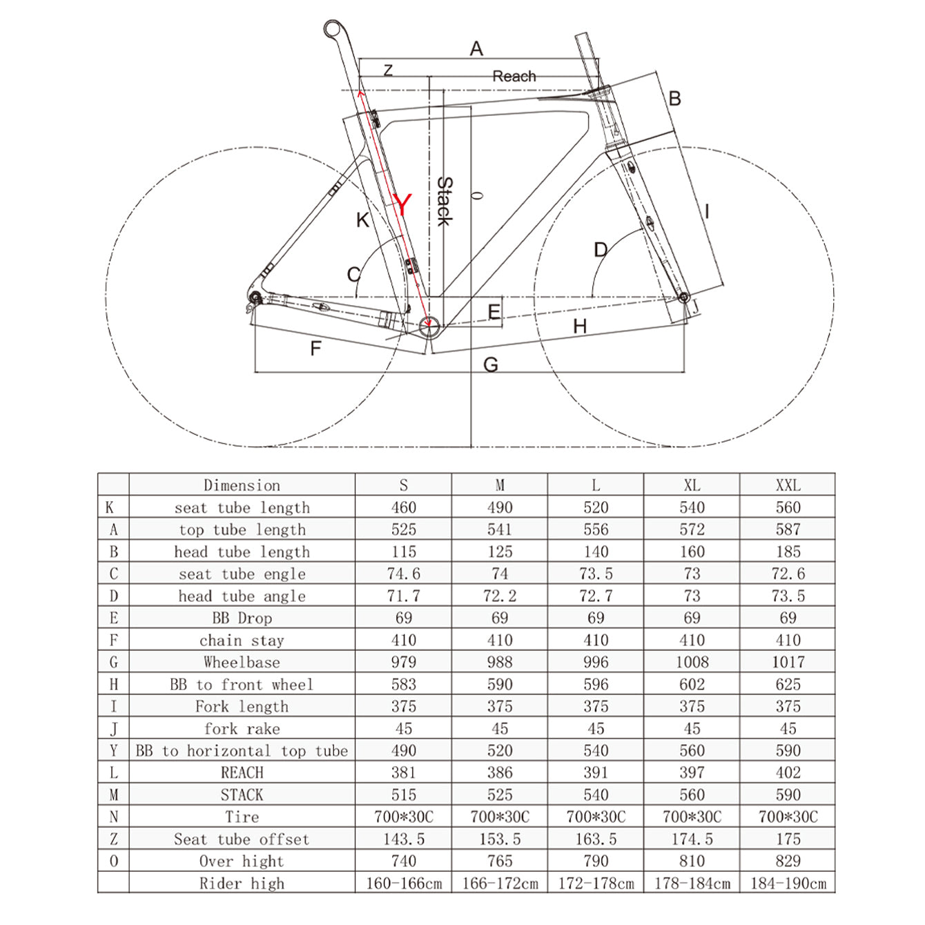 Carbon Fiber Endurance Road Racing All Road Bike Frames – TIDEACEBIKE